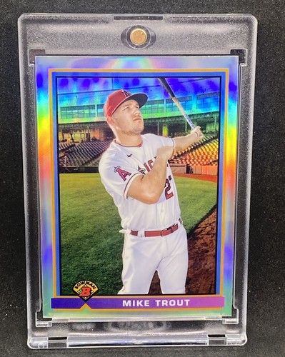 Mike Trout RARE REFRACTOR INVESTMENT CARD SSP BOWMAN CHROME ANGELS MVP ...