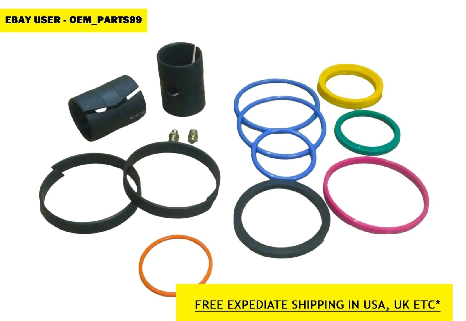 JCB PARTS - STABILISER RAM REPAIR KIT W. SEALS (PART# 1208/0015 / 21 ...