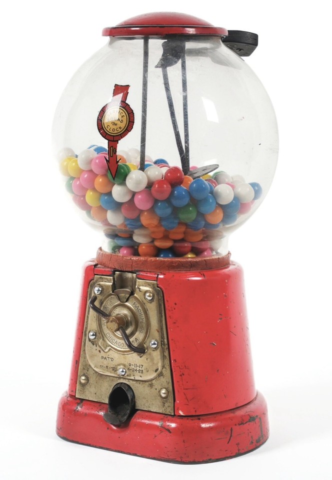 Vintage Advanced Gumball Machine. Original Paint. | eBay