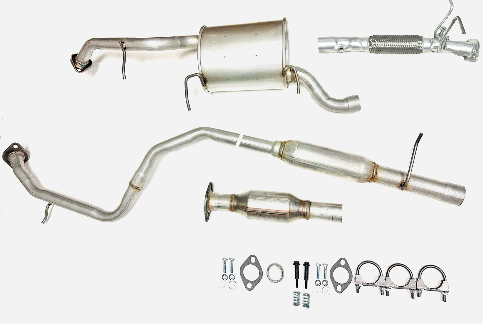 Fit:Flex Pipe, Cat Converter, resonator & Muffler For 2006 to 2010 ...