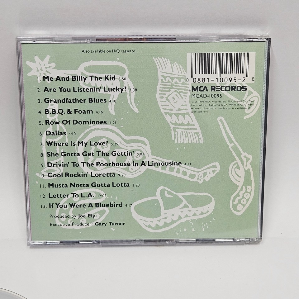 Joe Ely - Live At Liberty Lunch CD 1990 MCA Records MCAD-10095 Country ...