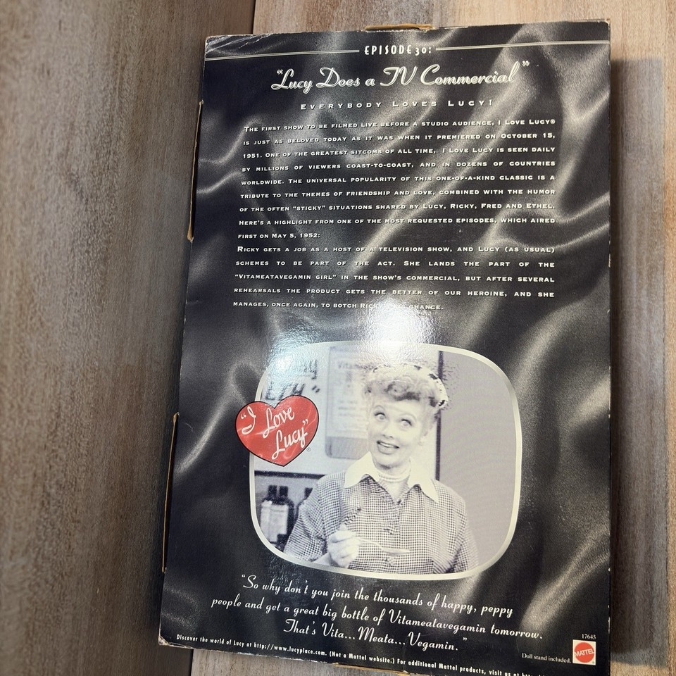 VIG 1997 I Love Lucy "Lucy Does a TV Commercial" Episode 30 Barbie ...