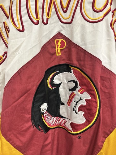 Vintage 90s Pro Player FSU Florida State Seminoles Script Puffer Jacket ...