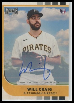 2021 Topps Archives Snapshots #14 Will Craig Base Autographs | eBay