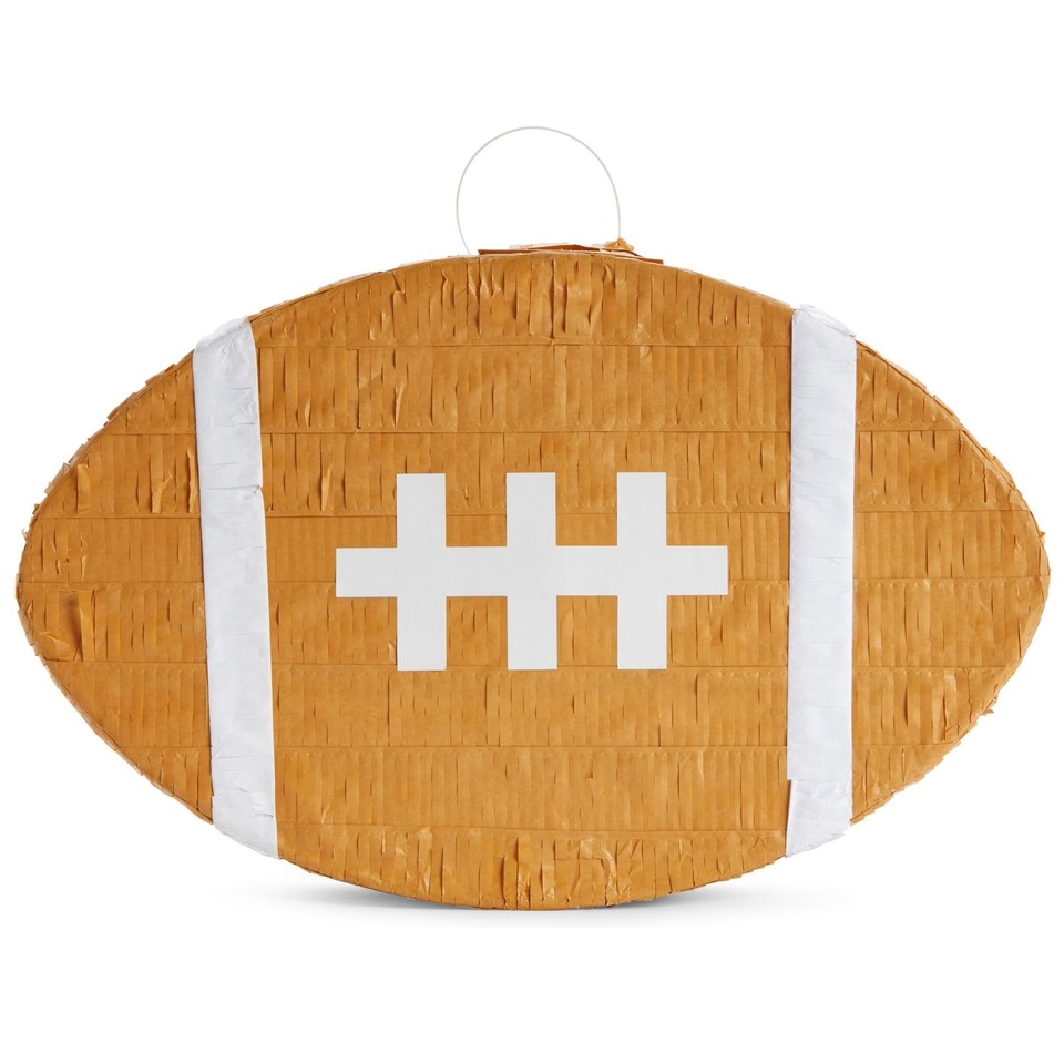 Small Football Pinata for Sports Birthday Party Decorations, 16.5x2 ...