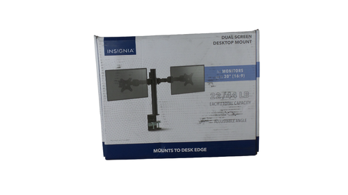 Insignia Dual Screen Desktop Mount for Monitors up to 30" - Black -Free ...