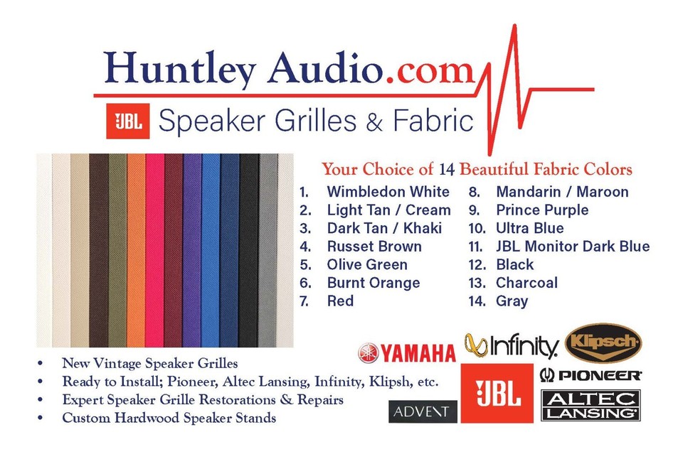 14 Colors Two New Pioneer HPM-100 Grilles Hook & Loop Mounted | eBay