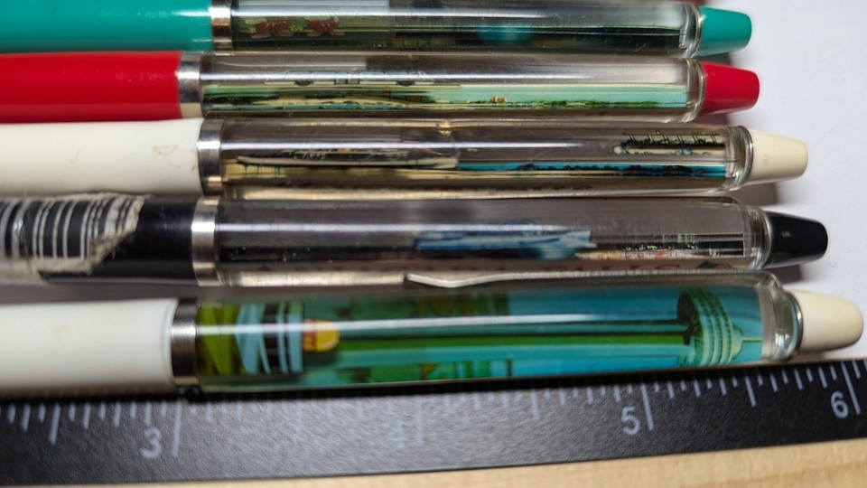 VINTAGE 7 LOT FLOATY NIAGARA FALLS PENS MADE IN DENMARK | eBay