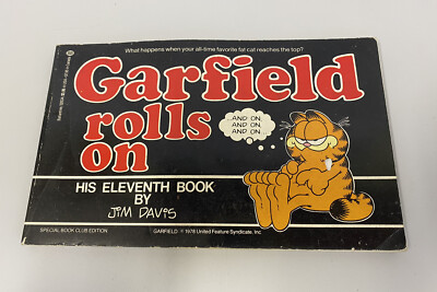Vintage Garfield Rolls On His Eleventh Book Comic Funnies Book 1978 | eBay
