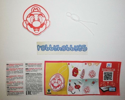 Dv596 Cable Holder Mario + Bpz Kinder Merendero Joy Italia 2020 Super ...