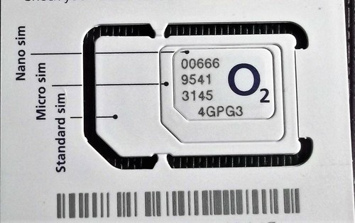 O2 Sim Card Classic 321 Tariff for all Devises phones to alarm systems ...