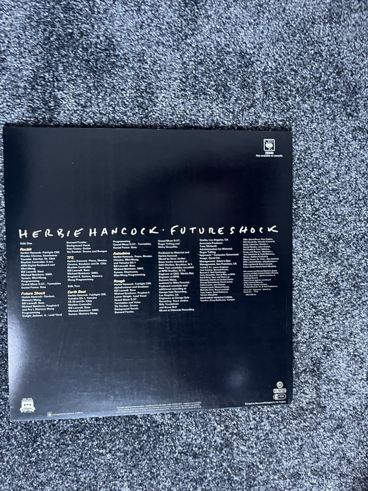 Herbie Hancock Vinyl Record “FUTURE SHOCK” CBS 25540 | eBay UK