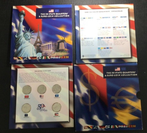 2002 The 50 State Quarters & Euro Coin Collection w/Nice History! Old ...