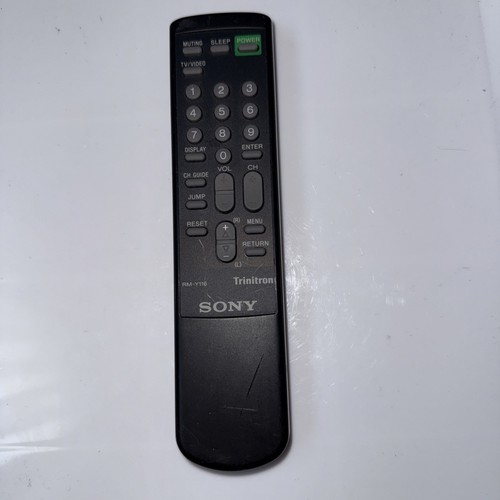 Genuine Sony RM-Y116 Trinitron TV Remote Control OEM Original Black ...