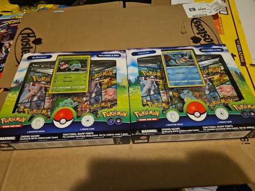 Pokemon Go Bulbasaur Box With Pin And Squirrtle Box With Pin | eBay
