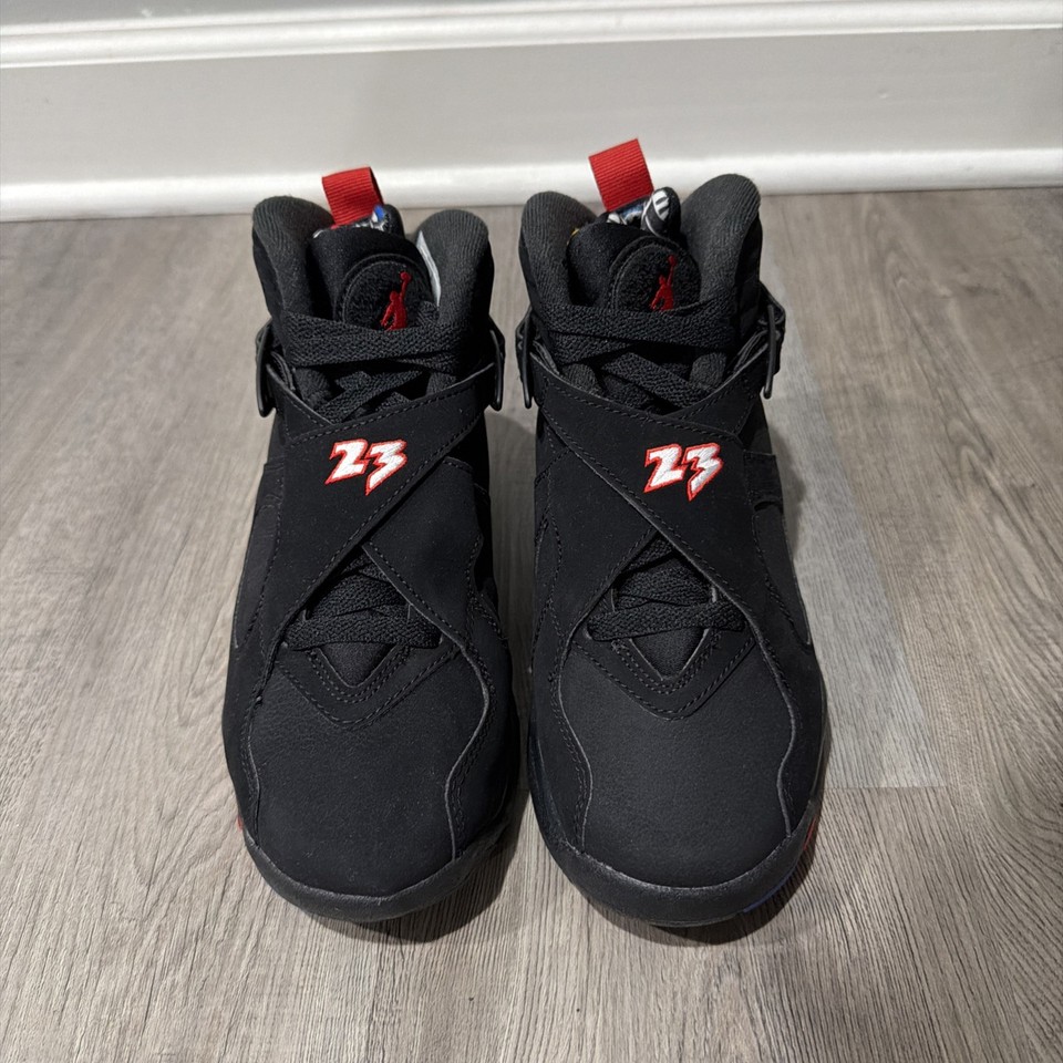 Nike Air Jordan 8 Retro GS 'Playoffs' Black Red White Youth Sz 4YNew ...