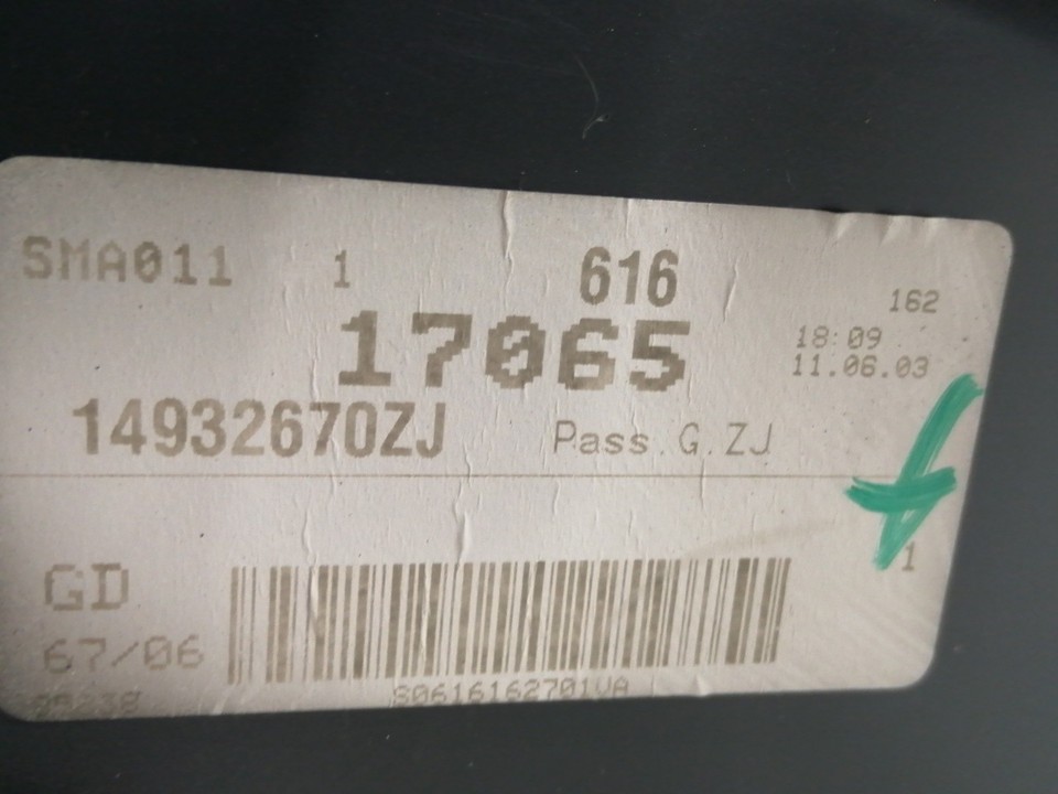 1484104077 SCATOLA DI GUANTI / 1105098 PER CITROËN C8 2.0 16V SX ...