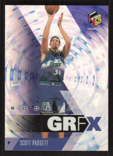 1999 UPPER DECK HOLOGRFX SCOTT PADGETT 64 MINT RC BASKETBALL UTAH JAZZ ...