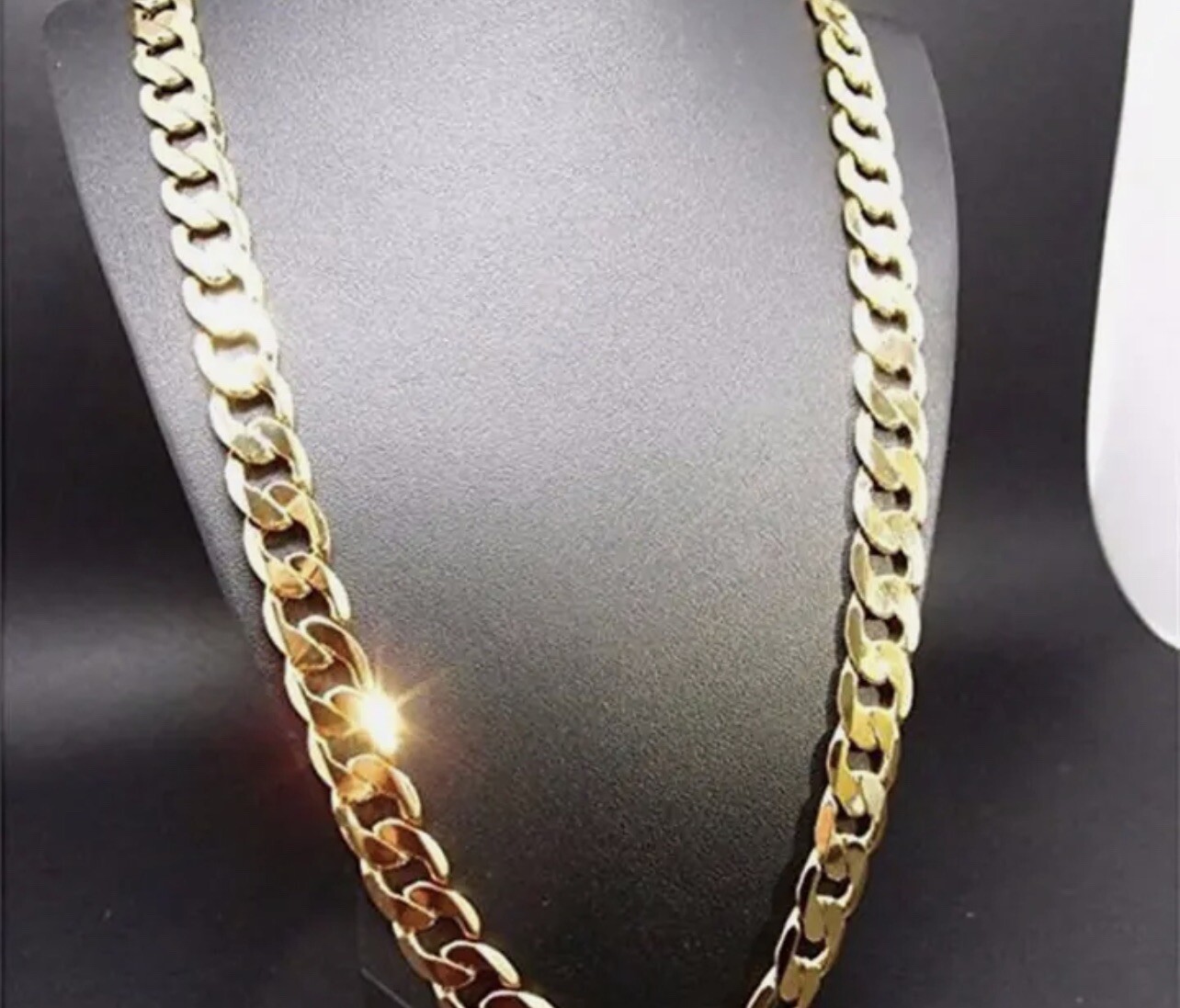 Pure Gold Color Chain Jewelry, Chapado 24k Ouro 10mm Heavy Chain for ...