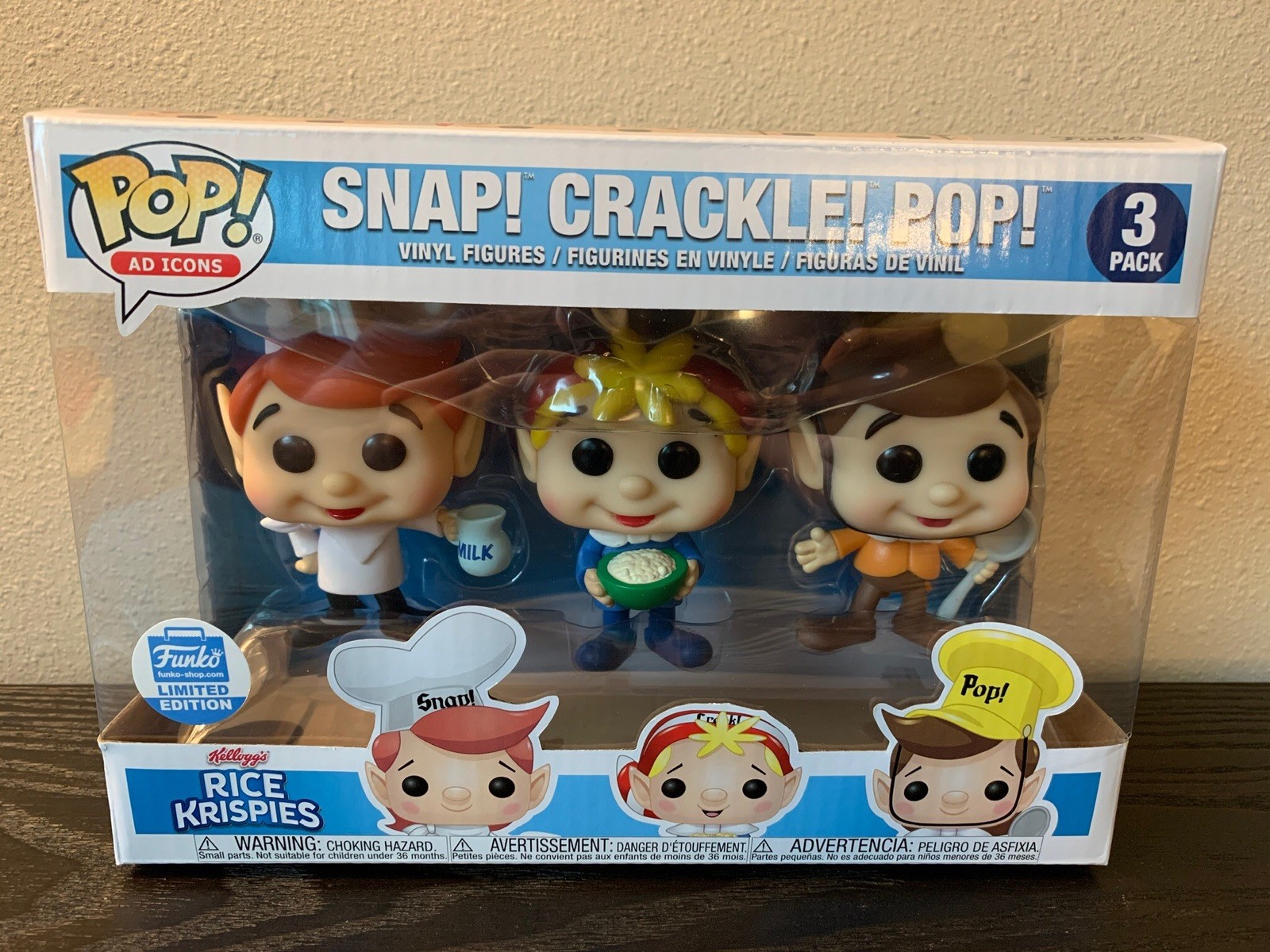 Funko Pop! Ad Icon: SNAP CRACKLE POP 3 Pack - Funko Shop Exclusive | eBay