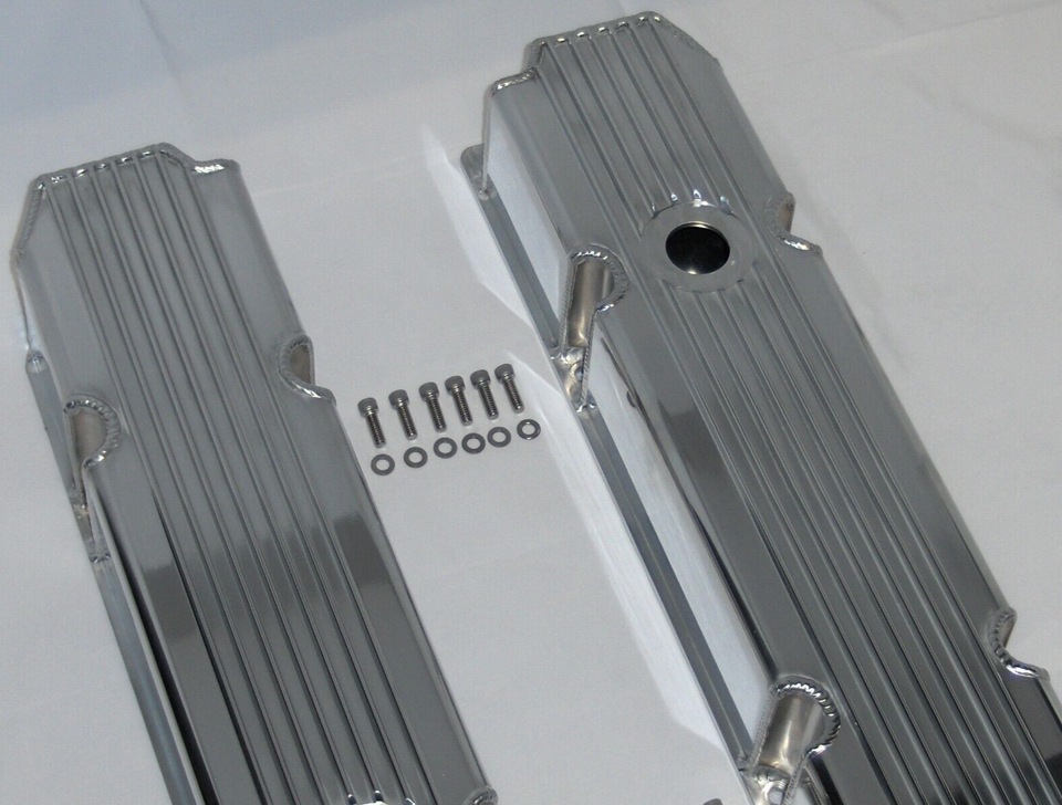 Finned Fabricated Aluminum Valve Covers for Big Block Chrysler Mopar ...