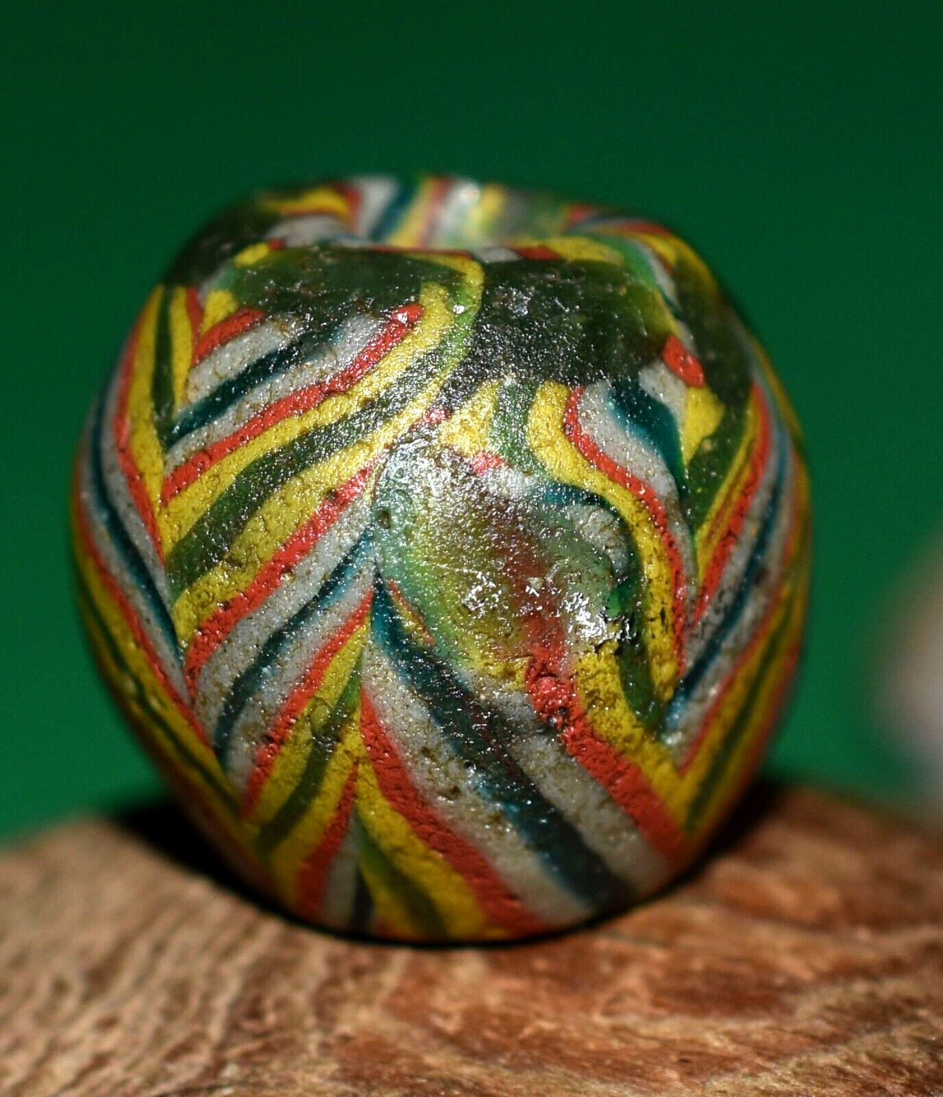 Ancient Medieval Islamic Fustat Fused Rod Morphia / Morfia Glass Bead ...