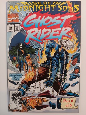 Ghost Rider # 31 Key 1st Full Midnight Sons Appearance 1992 Kubert MCU ...