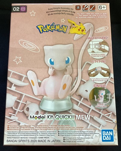 Bandai Pokemon Mew Quick Plastic Model Kit 2541923 for sale online | eBay