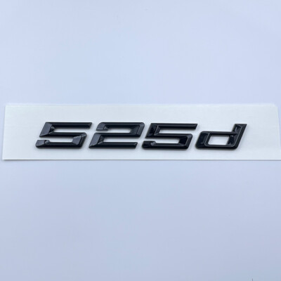 525d BLACK REAR LETTERING LID TRUNK BADGE EMBLEM Fits BM E60 F10 F11 5 ...