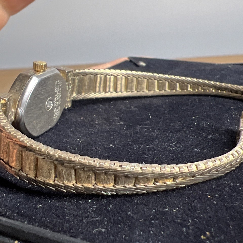 UNIQUE Women's 925 STERLING SILVER Watch SABLE Quartz Gold Tone(read ...