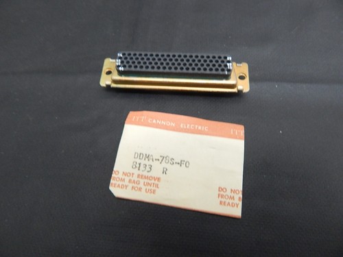 ITT CANNON DDMA-78S-F0 CONNECTOR D-Sub 78 POSITION Terminal 1 Port ...
