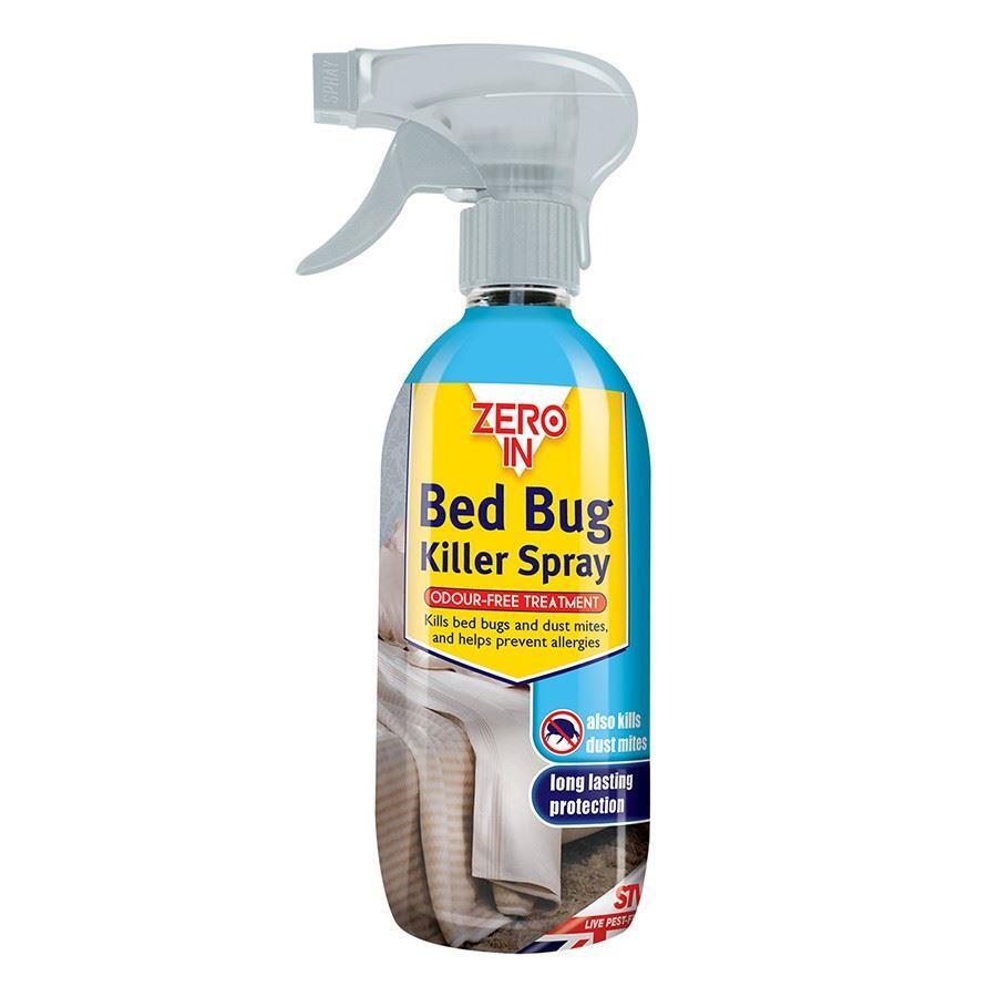 Zero In Bed Bug Killer Spray 500ml Odorless Treatment Eliminates Bed ...