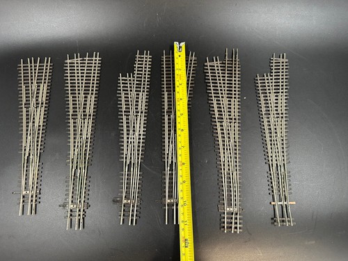 6pc Shinohara HO/HOn3 Dual Gauge Turnouts RH & LH Code 70 Nickel Silver ...