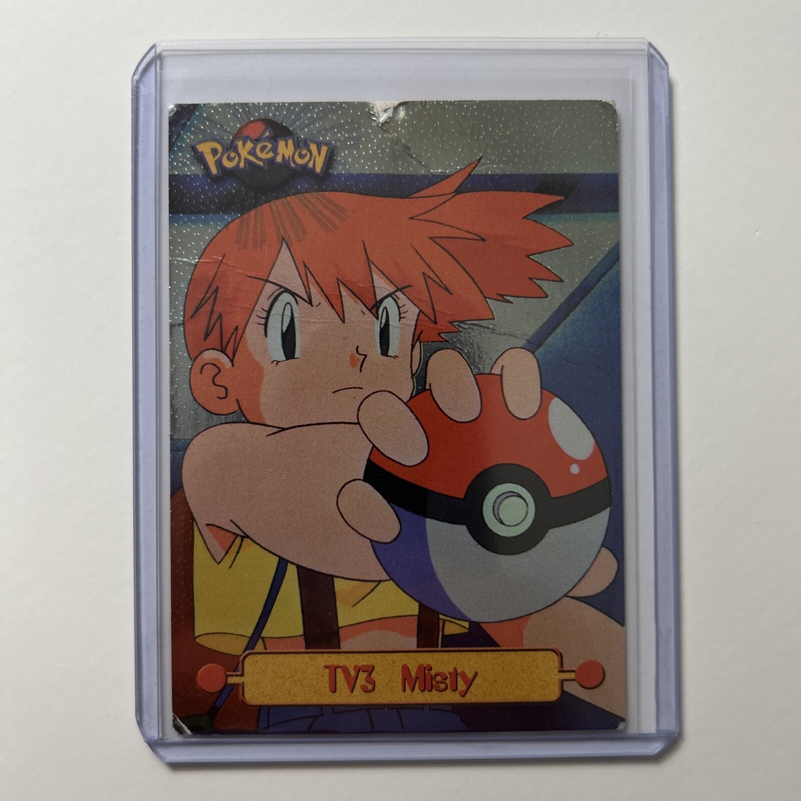 Misty TV3 Holo Texture Topps Pokémon Series 1 Character Card Black ...