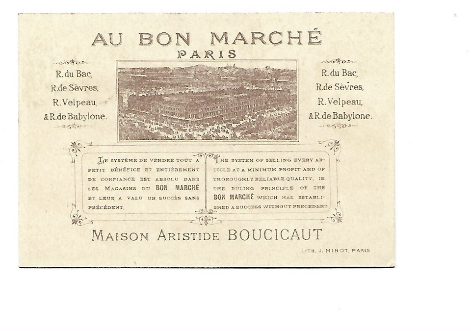 Chromo Au Bon Marche A Discussion A Bit Lively | eBay