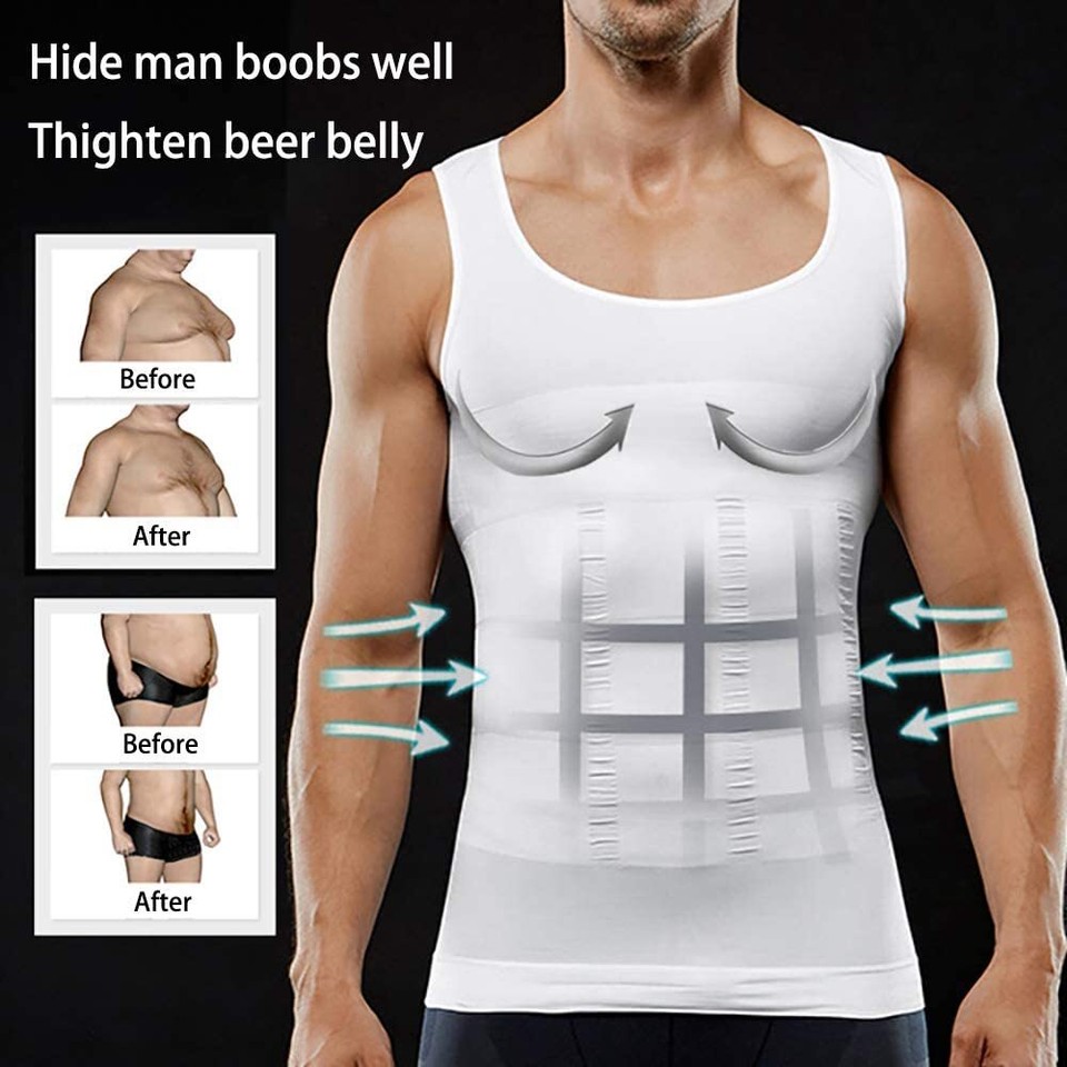 Gynecomastia Compression Shirts for Men Tank Top Fajas para Hombres ...