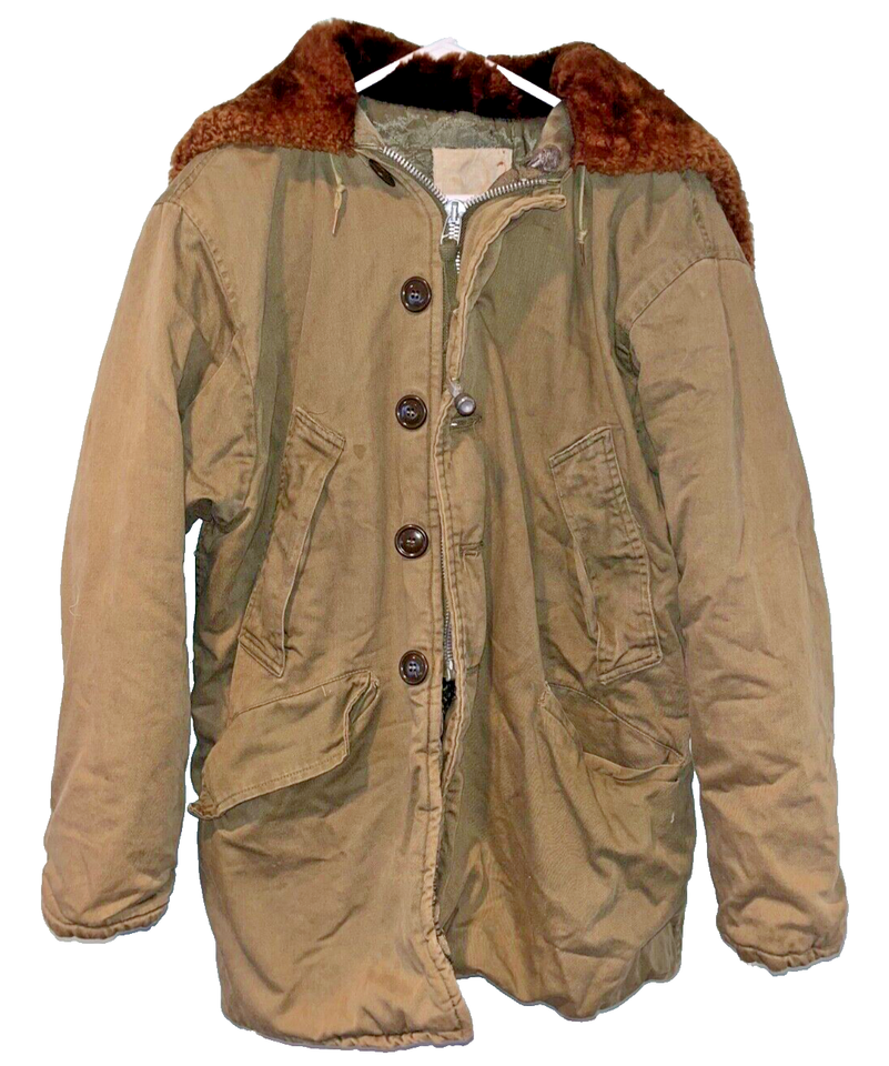 VTG 1940'S WWII USAF US Army Air Forces Type B-9 Winter Parka Bomber ...