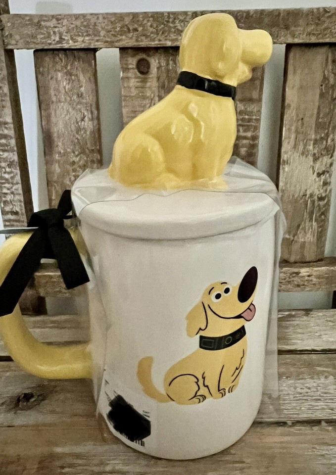RAE DUNN Pixar UP LL "SQUIRREL" Double Sided Mug With Doug The Dog ...
