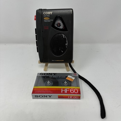 COBY CX-R40 VAS (Voice Activated System) CASSETTE Player / Recorder w ...