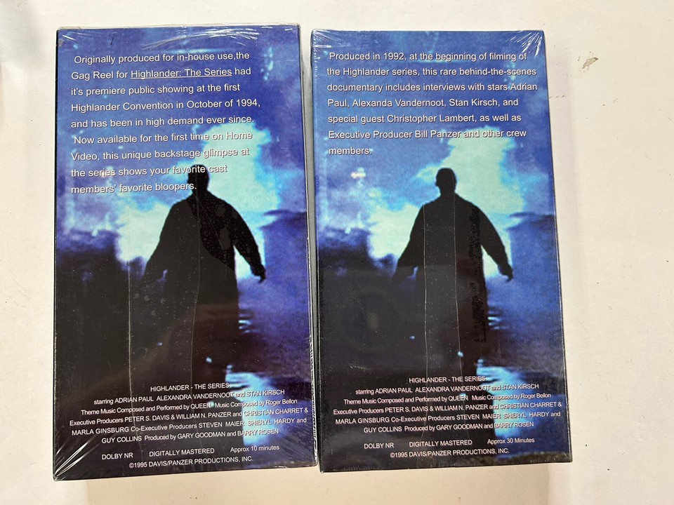 Highlander : New VHS ( Behind The Scenes & Bloopers ) | eBay