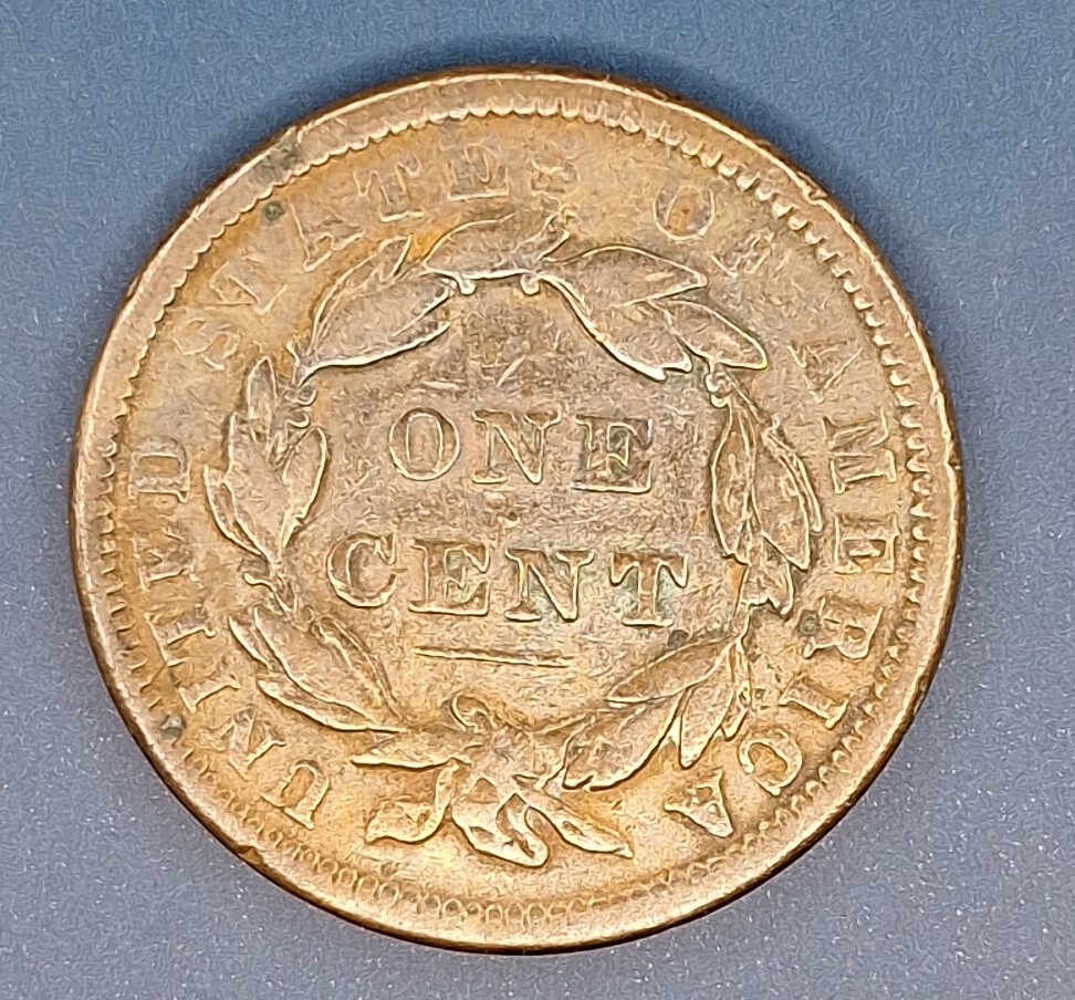 1838 US CORONET HEAD LARGE ONE CENT COIN, NICE DETALS | eBay