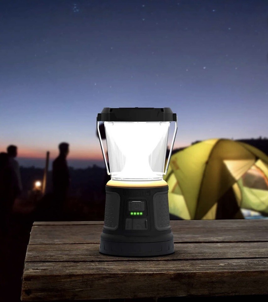 Duracell 2000 Lumen LED TRI-Power Solar Rechargable Lantern Lighting ...