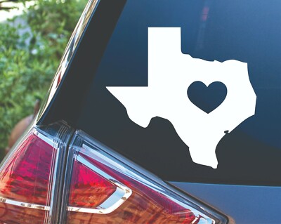TEXAS State Heart Planner Tumbler Cup Car Truck Decal Sticker | eBay