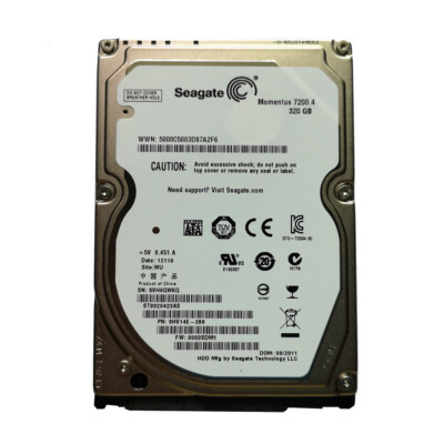 Seagate Momentu 320GB ST9320423AS/G 7200RPM SATA 2.5" Laptop HDD Hard ...