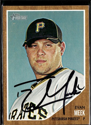 2011 Topps Heritage #210 Evan Meek Signed IP Autograph | eBay