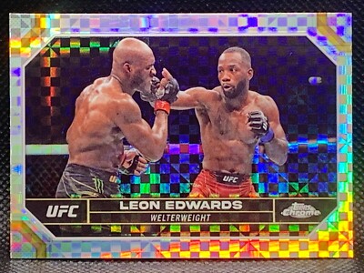 2024 Topps Chrome UFC #115 Leon Edwards X-Fractor Parallel | eBay