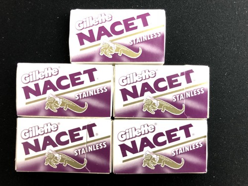 25 Gillete NACET Stainless Double Edge Razor Blades for Shaving | eBay