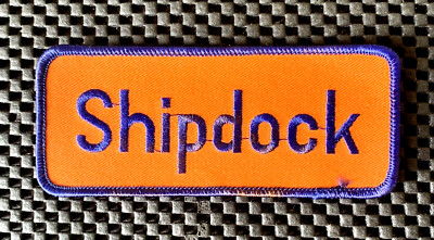 SHIPDOCK EMBROIDERED SEW ON PATCH AMSTERDAM LARGE SHIP MANUFACTURER 5" x 2" NOS | eBay