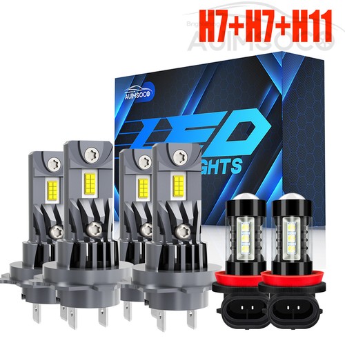 For Hyundai Sonata 2011-2014 LED Car Light Bulb Kit High Beam+Low Beam ...