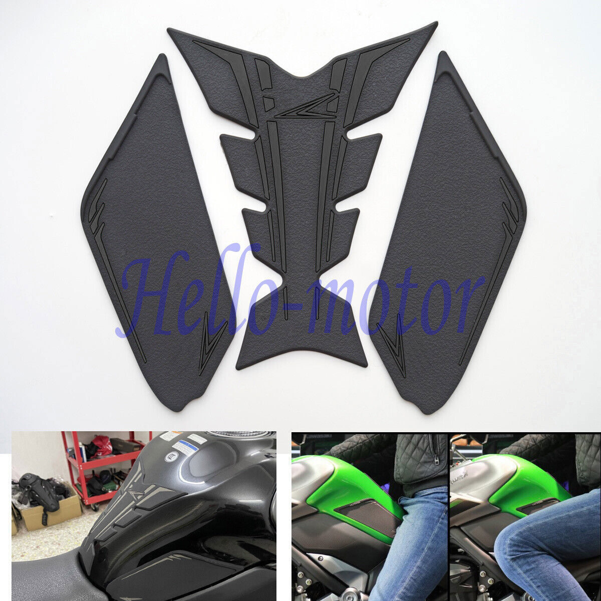 Decal Tank Traction Side Pad Knee Protector Sticker For Kawasaki Z900 ...